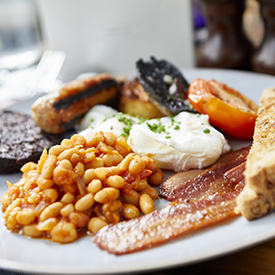 Food at The Swan Pub & Restaurant, Hyde Park